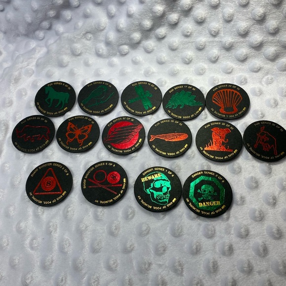 King of POGs | Toys | Pogs 5 Black With Foil Fun Series Sharp Shooter ...